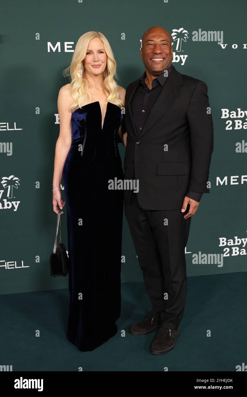 Los Angeles, USA. 10th Nov, 2024. Jennifer Lucas and Byron Allen ...