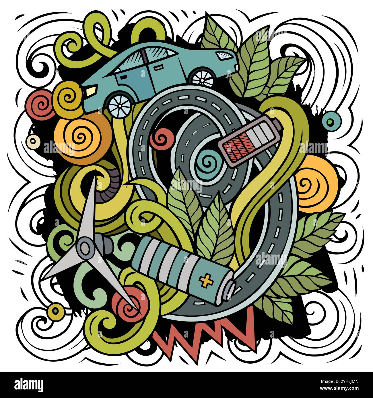 Electric cars charge station Cut Out Stock Images & Pictures - Alamy