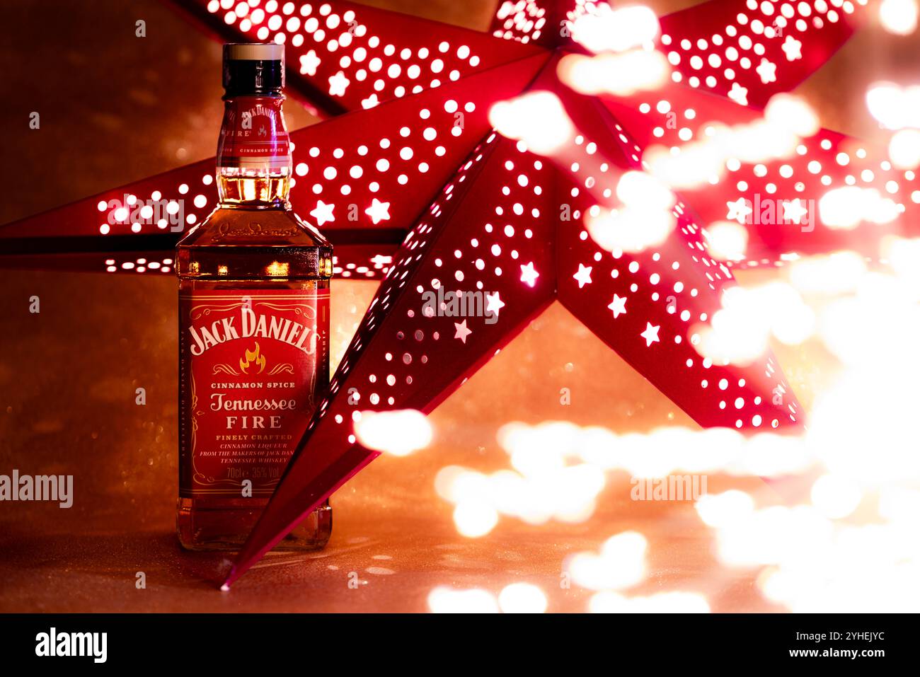 Tennessee, USA - November 9, 2024: Jack Daniel's Cinnamon Spice Stock ...