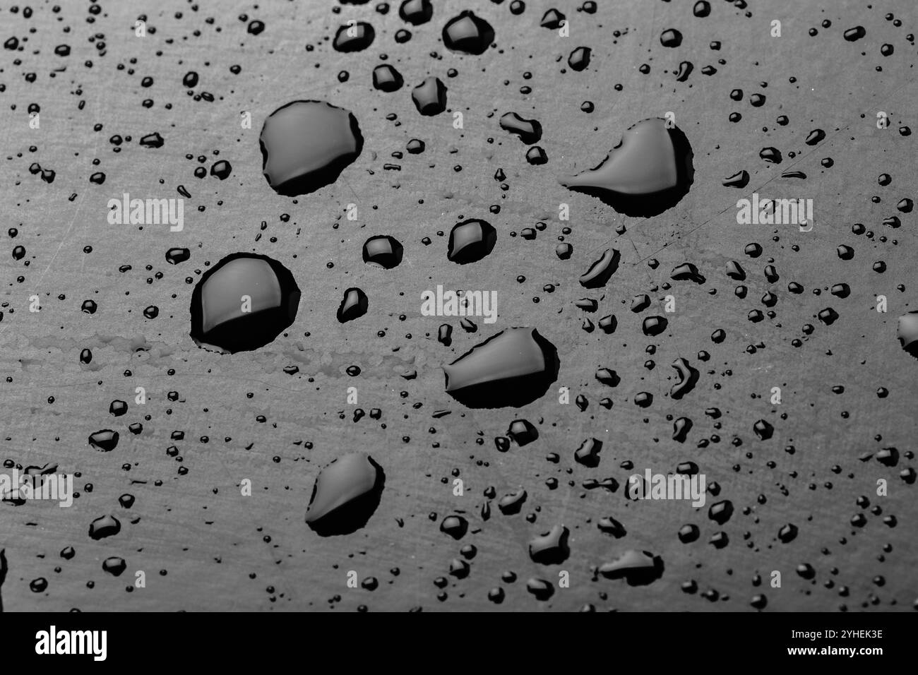 Water drop on floor Black and White Stock Photos & Images - Alamy