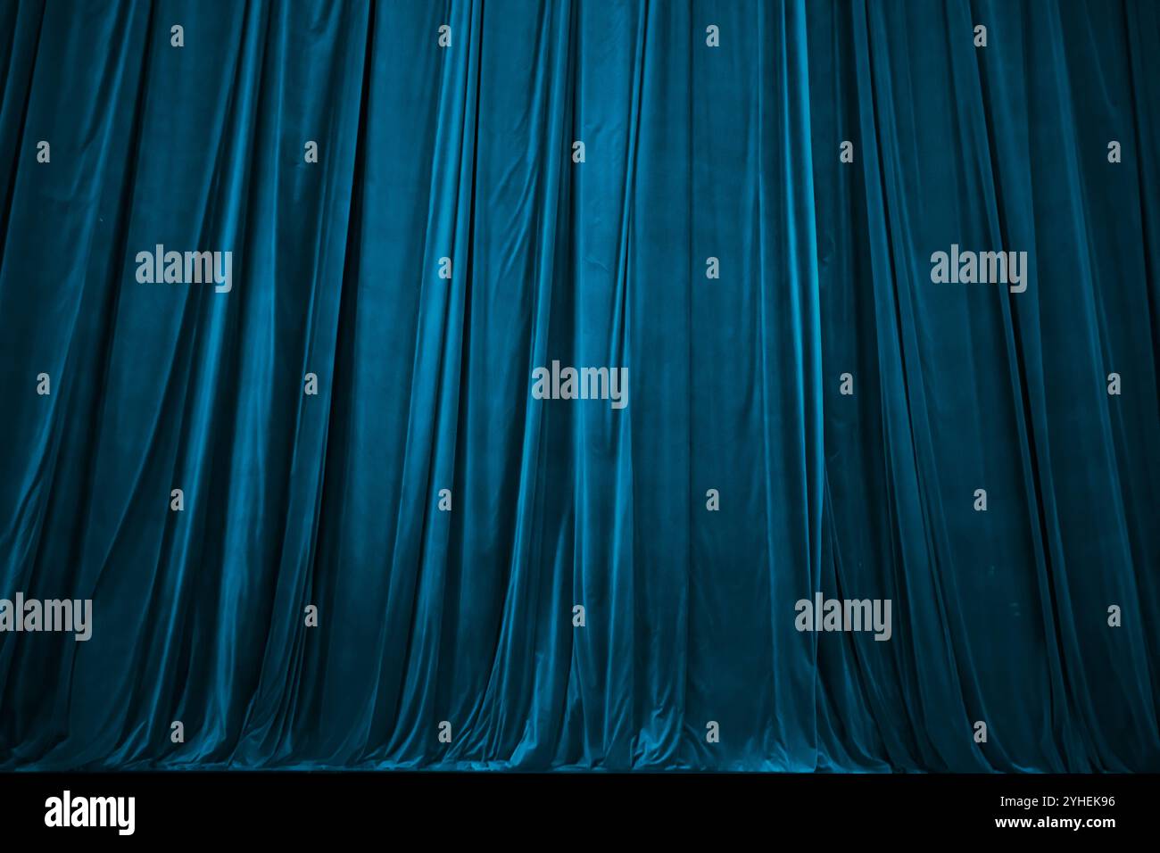 blue curtain in theatre. Textured background Stock Photo - Alamy