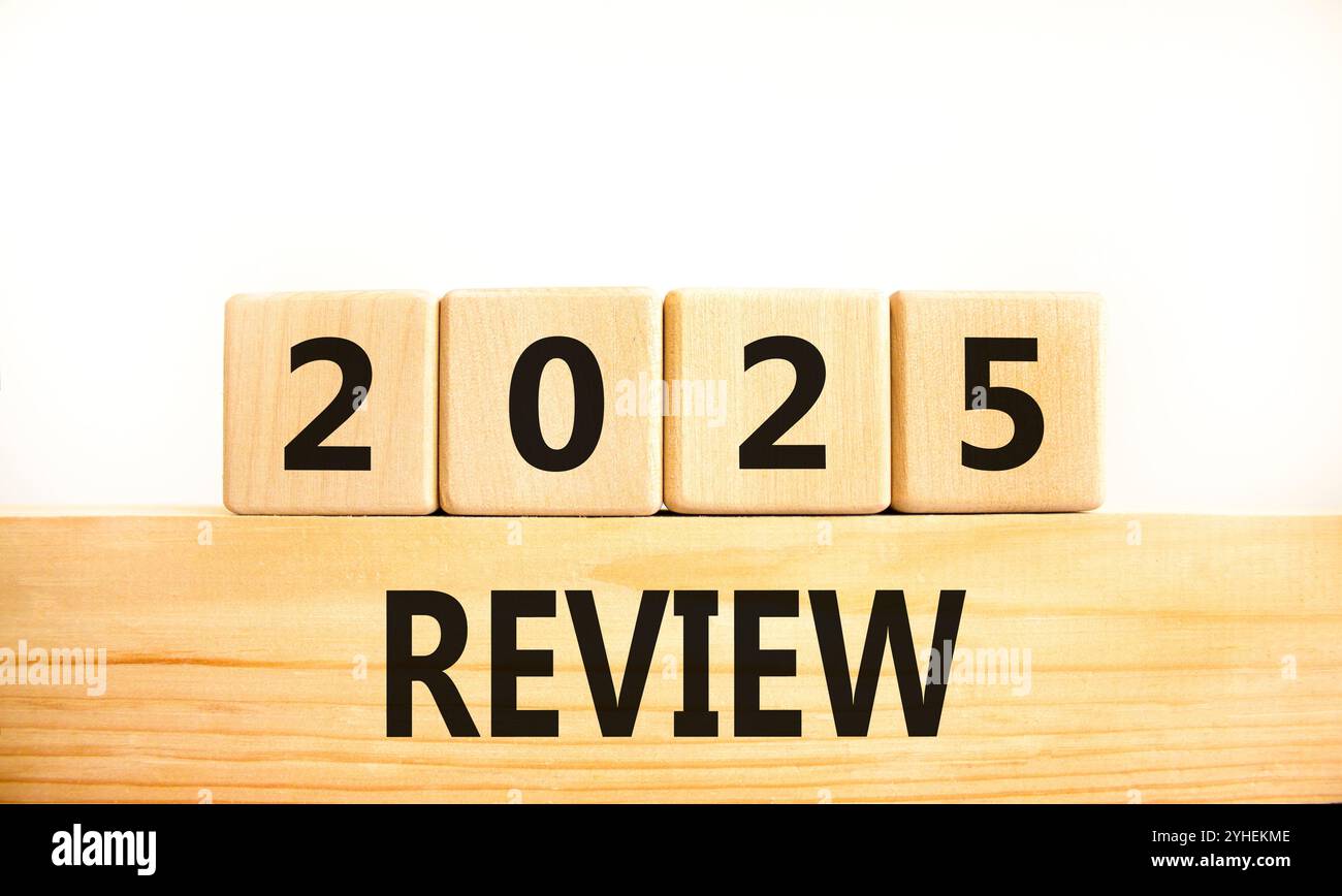 Planning 2025 review new year symbol. Concept words 2025 Review on ...