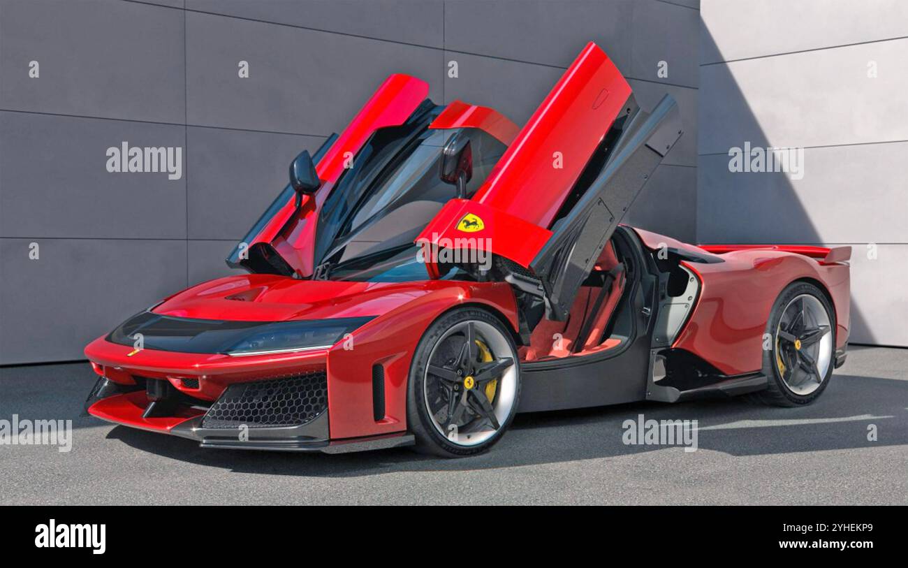 FERRARI F80 sports car. Photo: Ferrari Stock Photo - Alamy