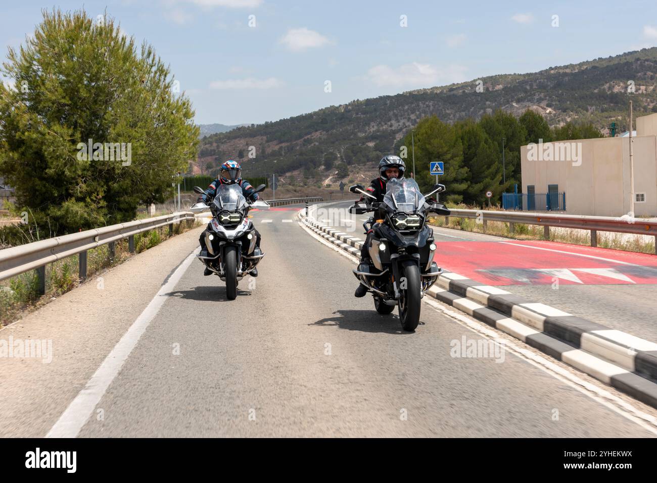 Riding a motorcycle on a highway Stock Photo - Alamy