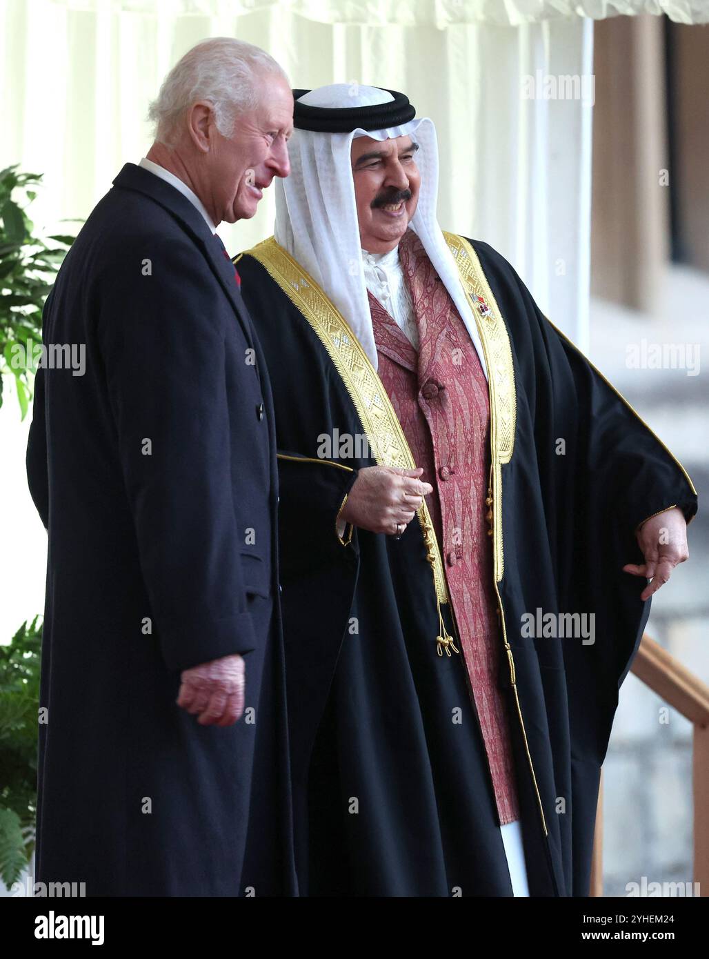 King Charles III with King Hamad Bin Isa Al Khalifa, King of the ...
