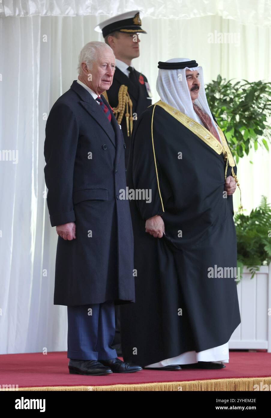 King Charles III with King Hamad Bin Isa Al Khalifa, King of the ...