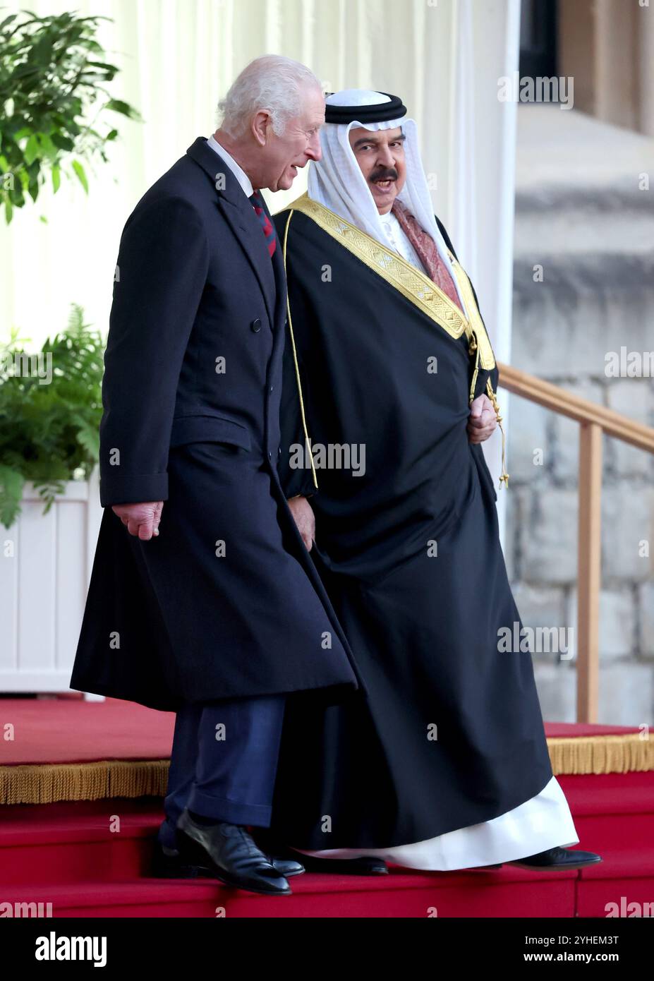 King Charles III with King Hamad Bin Isa Al Khalifa, King of the ...