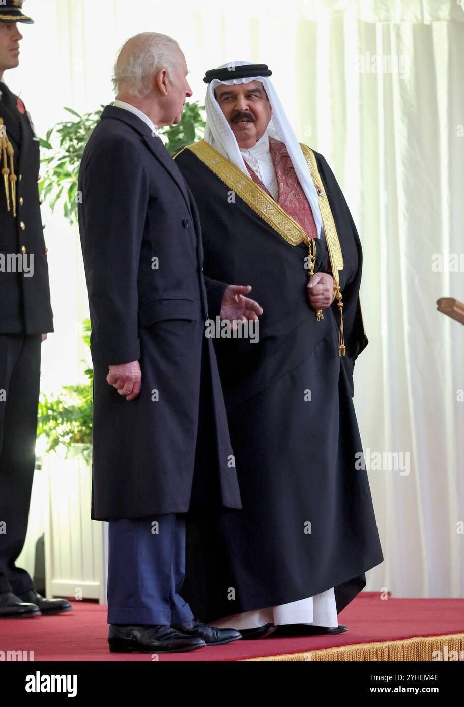 King Charles III with King Hamad Bin Isa Al Khalifa, King of the ...