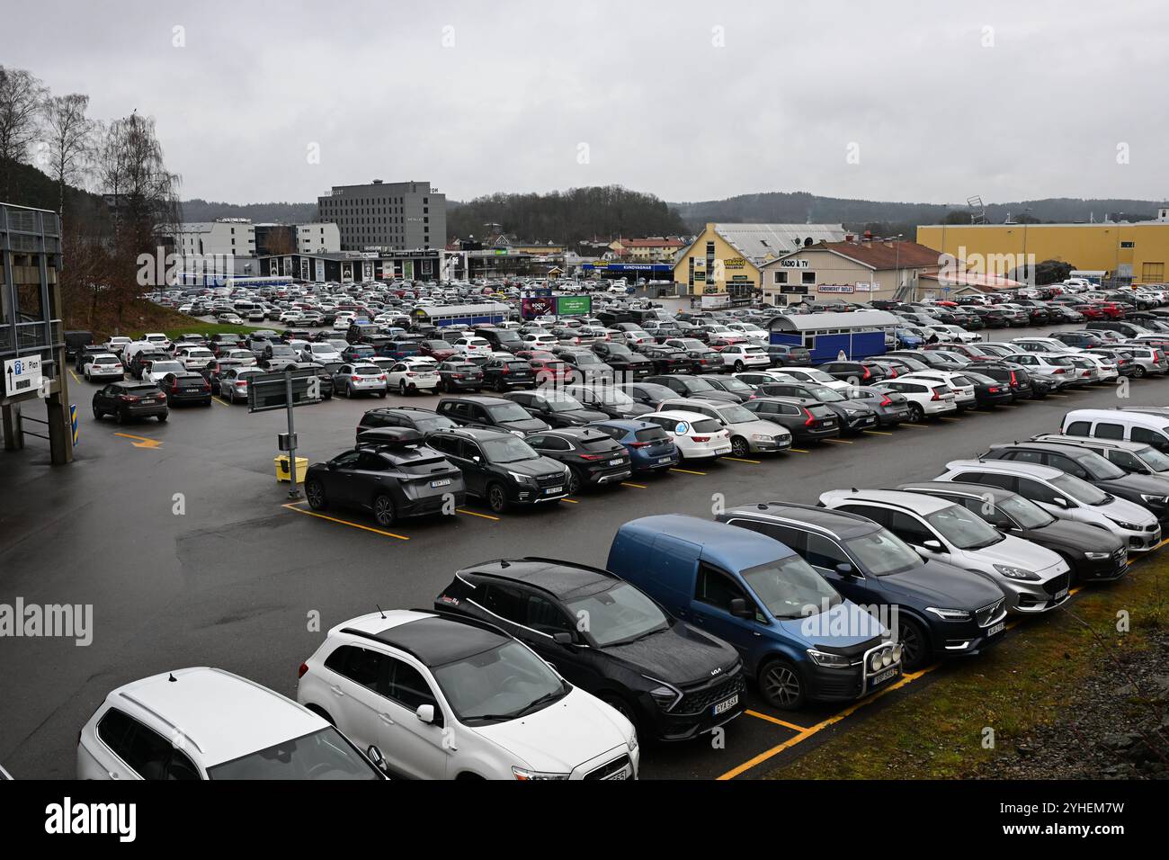 Ullared, Halland, Sweden. November 11 2024. Gekås parking lot Stock ...