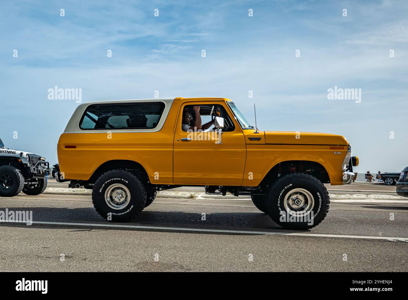 Gulfport, MS - October 04, 2023: Wide angle side view of a 1978 Ford ...