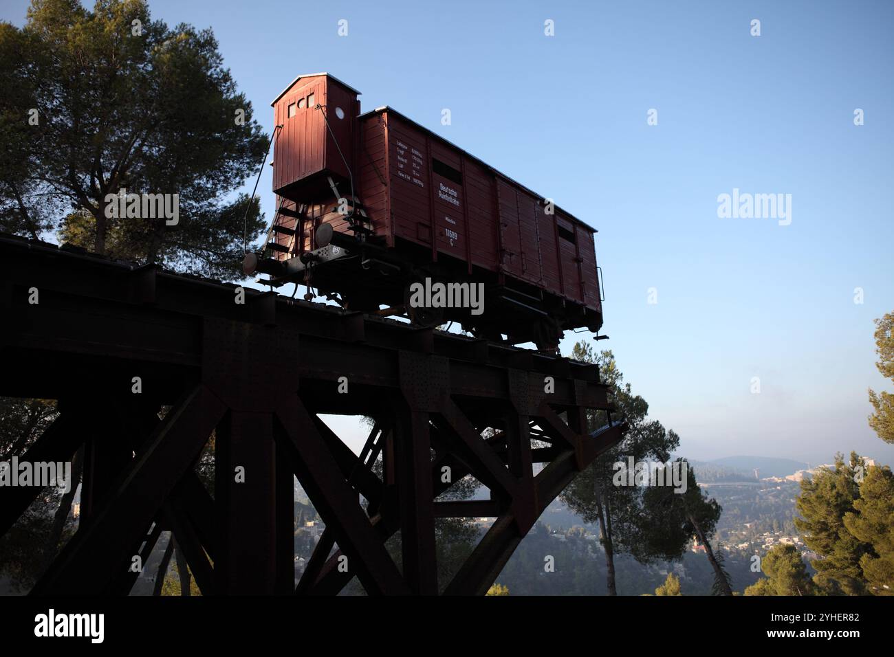 Cattle Car Memorial to the Deportees, such cars transported Jews to ...