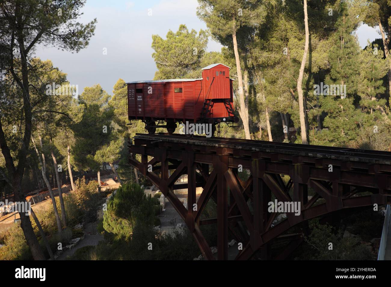 Cattle Car Memorial to the Deportees, such cars transported Jews to ...