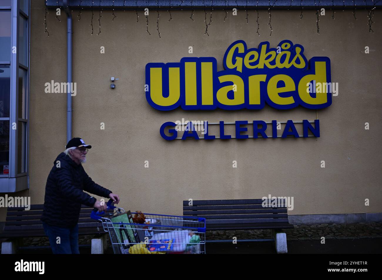 Ullared, Halland, Sweden. November 11 2024. Gekås signage Stock Photo ...
