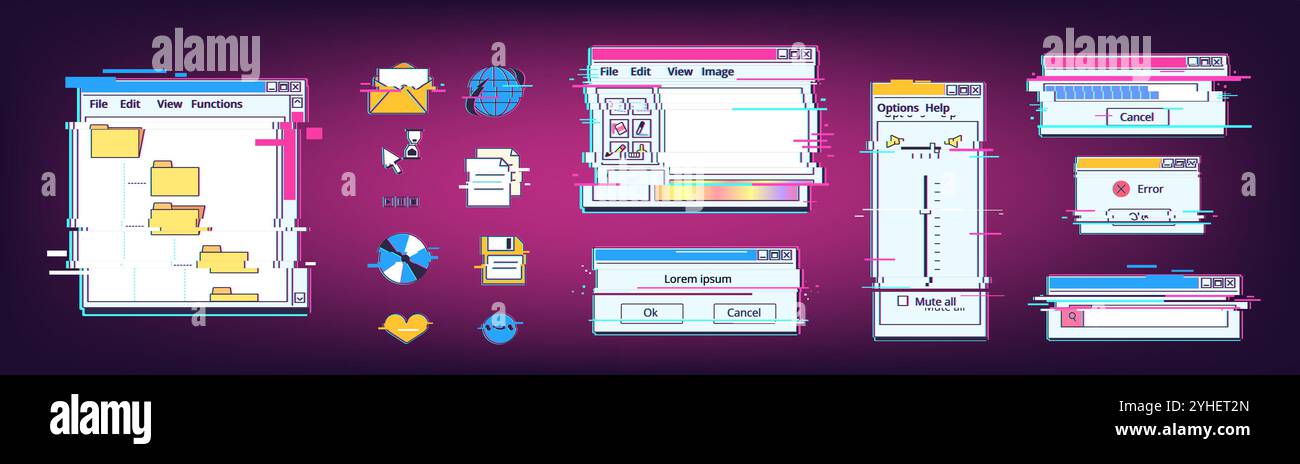 Menu errors Stock Vector Images - Alamy