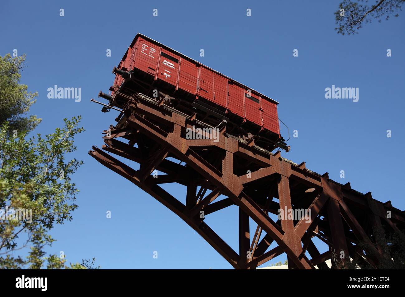 Cattle Car Memorial to the Deportees, such cars transported Jews to ...
