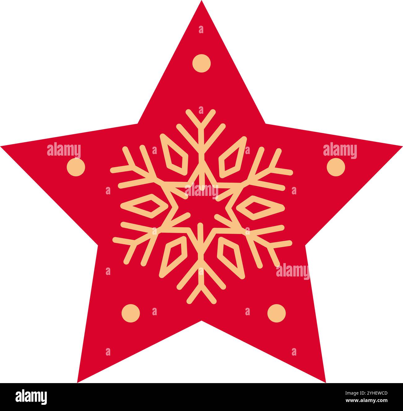 Christmas star - vector illustrationas Stock Vector Image & Art - Alamy