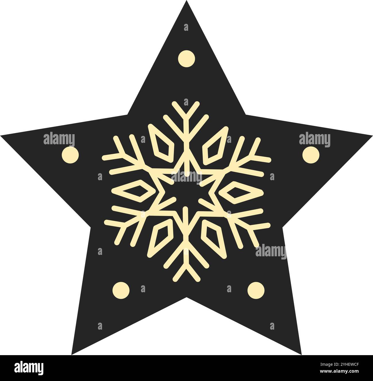 Christmas star - vector illustrationas Stock Vector Image & Art - Alamy