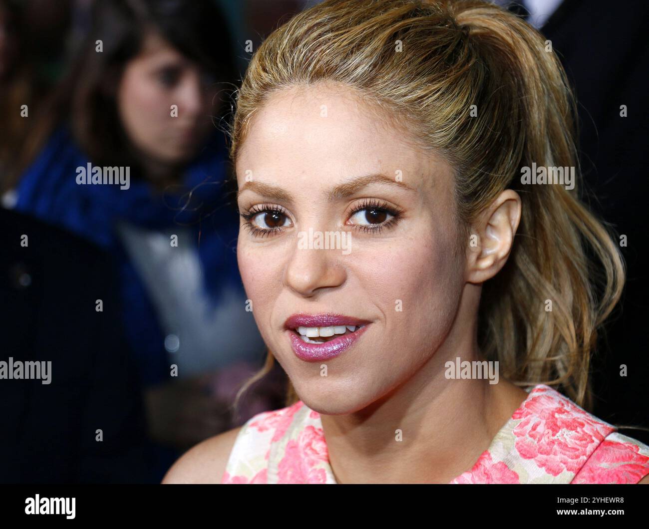 Shakira at the Los Angeles premiere of 'Zootopia' held at the El ...