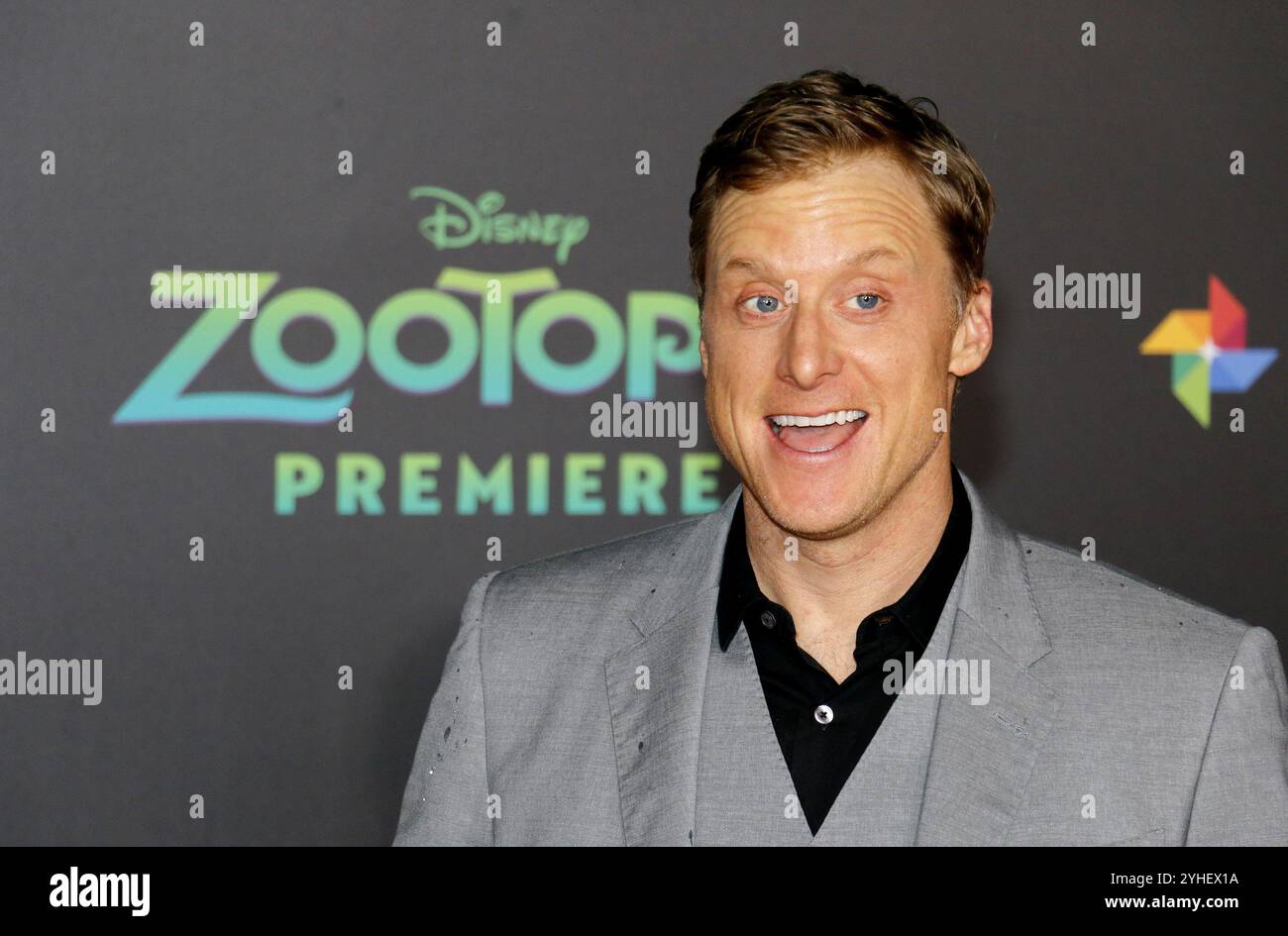 Alan Tudyk at the Los Angeles premiere of 'Zootopia' held at the El ...