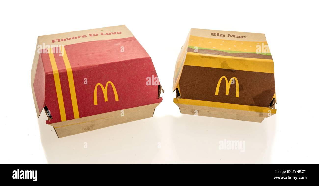 Winneconne, WI - 10 November 2024: A package of chicken big mac ...