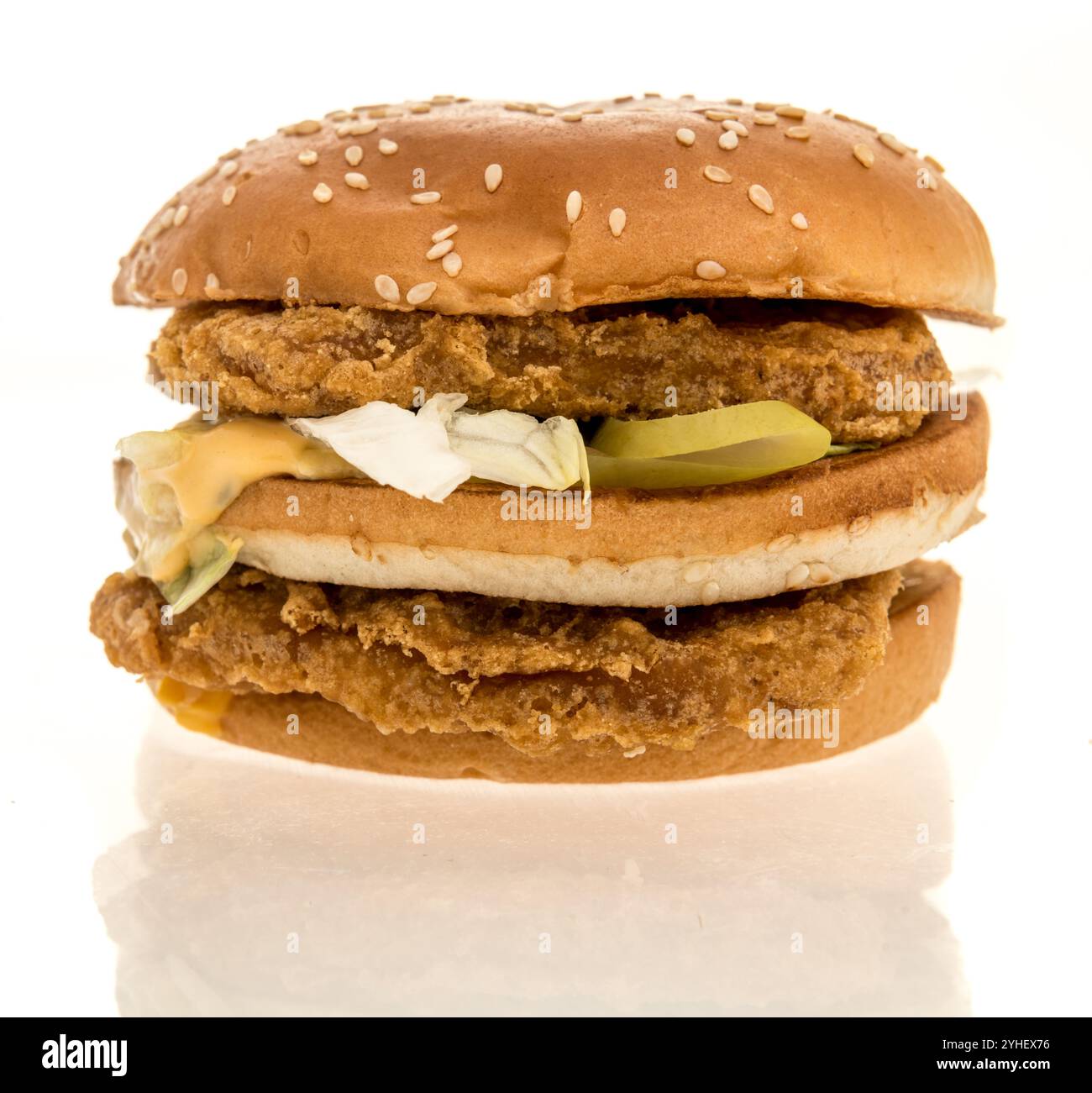 Winneconne, WI - 10 November 2024: A package of chicken big mac on an ...