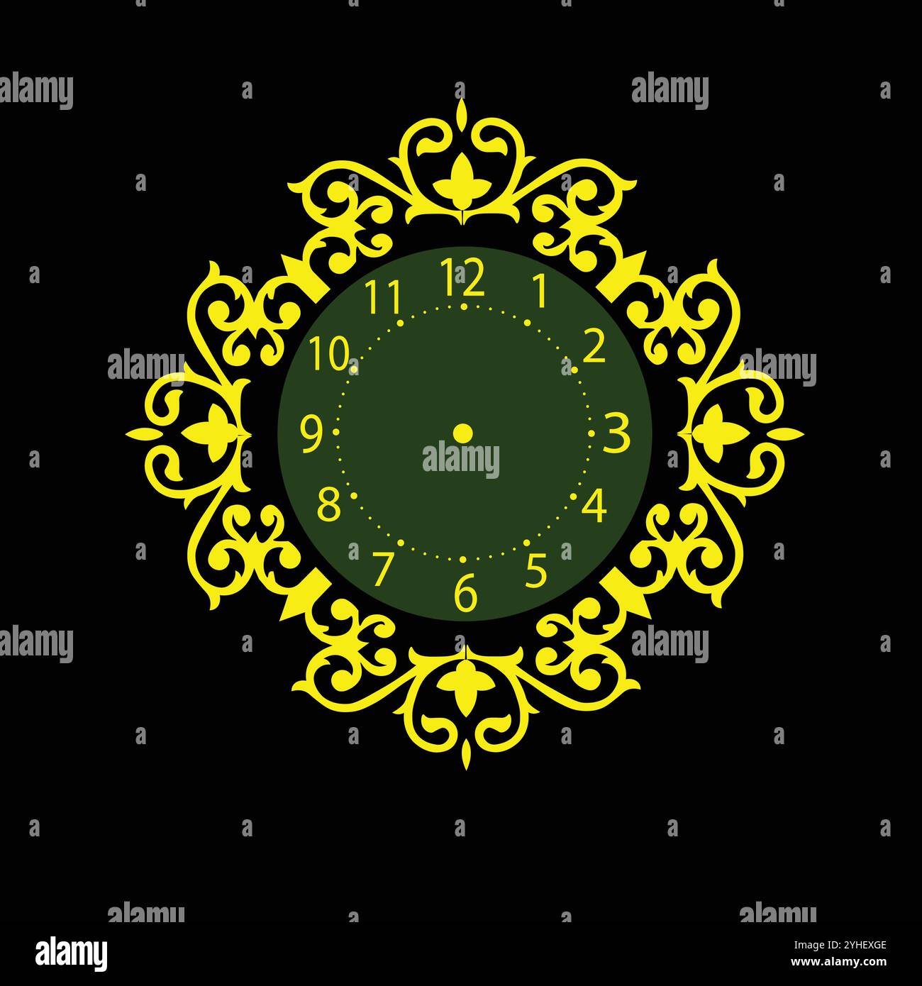 White alarm clock leaves Stock Vector Images - Alamy