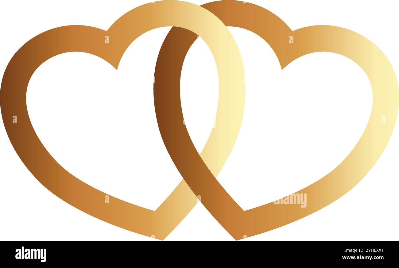 Intertwined hearts hi-res stock photography and images - Alamy