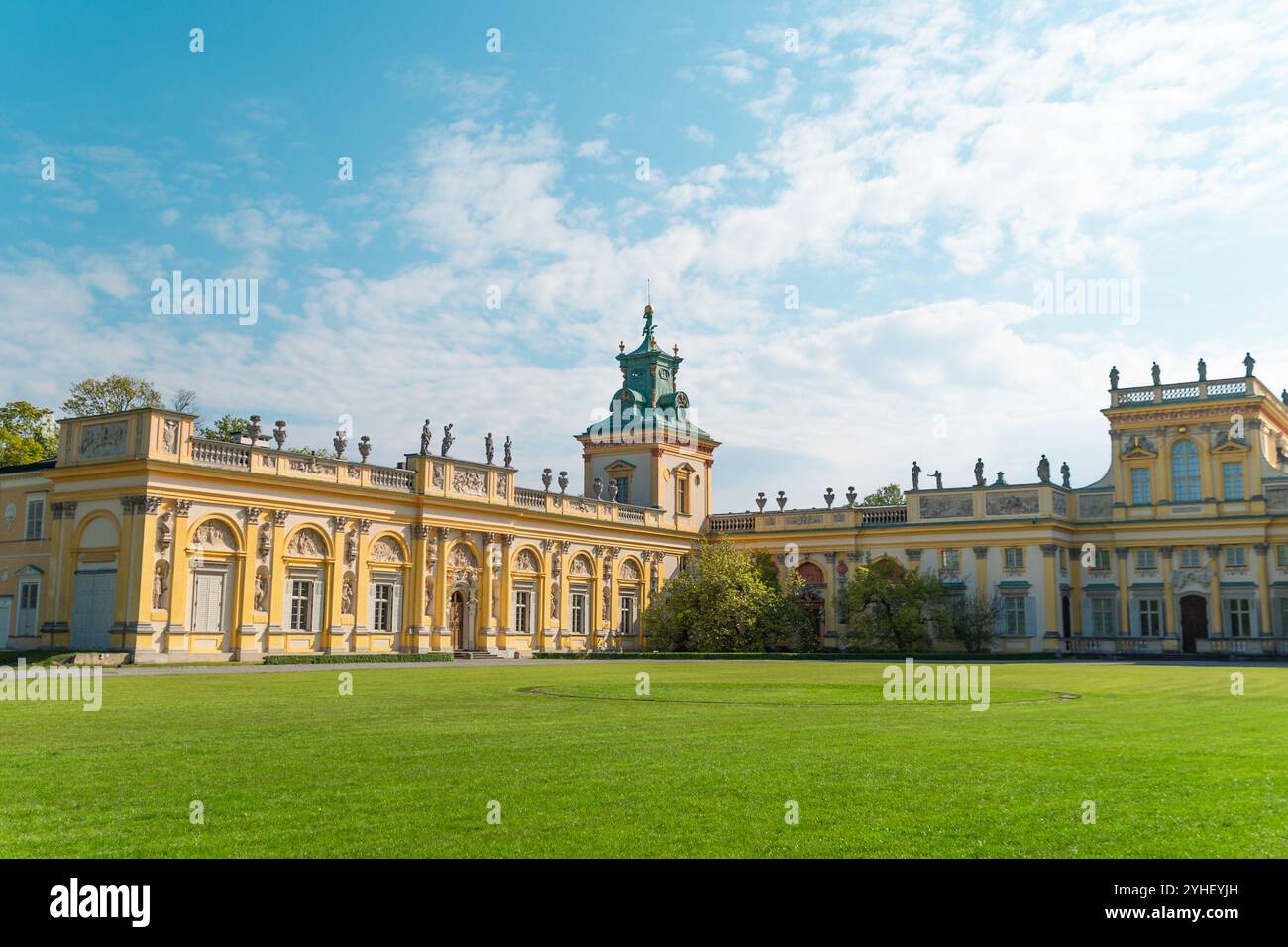 Wilan?w Palace. a former royal palace. Baroque architecture. Historic Monuments. Warsaw, Poland ...