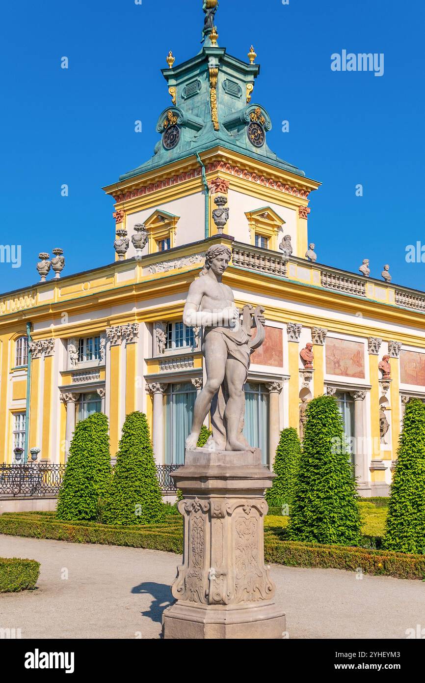 Wilan?w Palace. a former royal palace. Baroque architecture. Historic Monuments. Warsaw, Poland ...