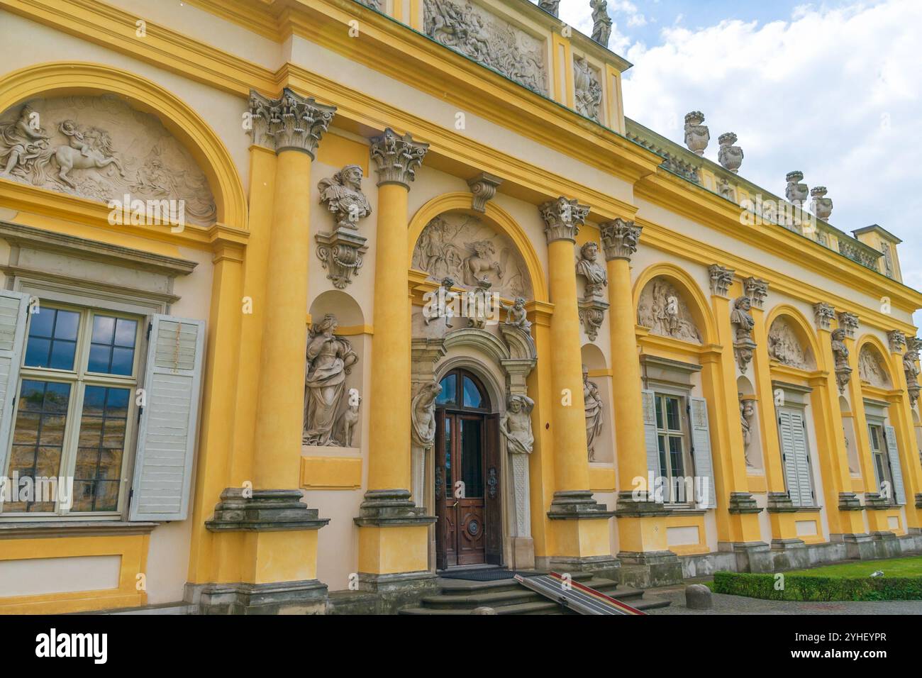 Wilan?w Palace. a former royal palace. Baroque architecture. Historic Monuments. Warsaw, Poland ...
