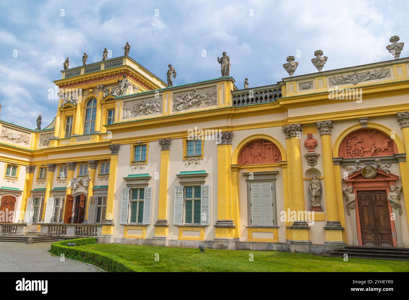 Wilan?w Palace. a former royal palace. Baroque architecture. Historic Monuments. Warsaw, Poland ...