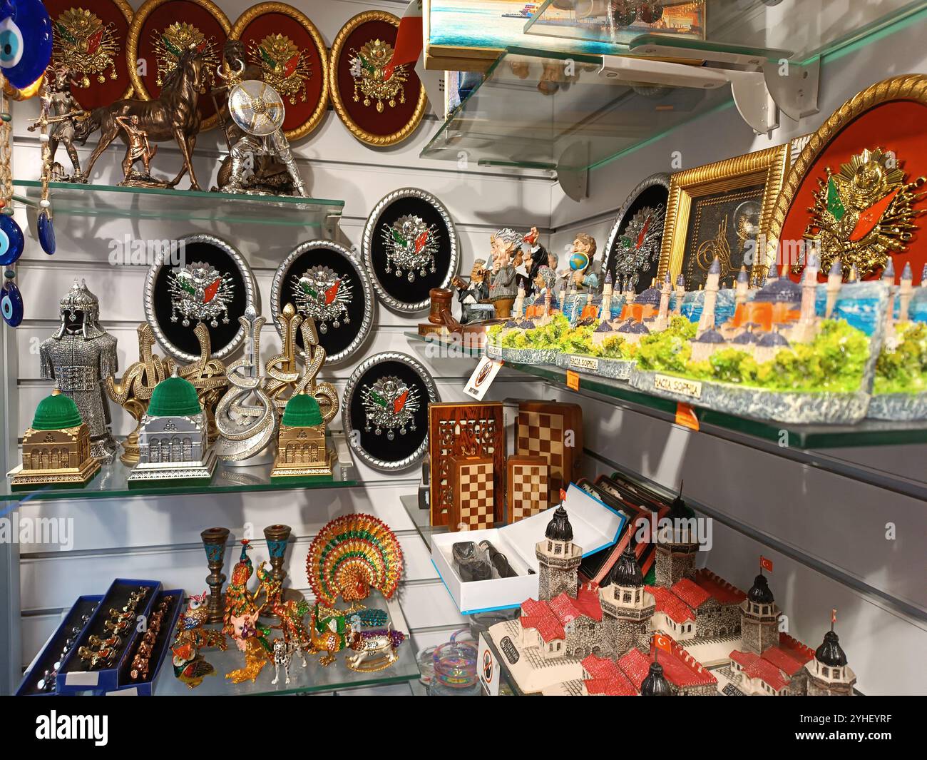 souvenirs, tourism, colorful souvenir shops, touristic cities Stock ...