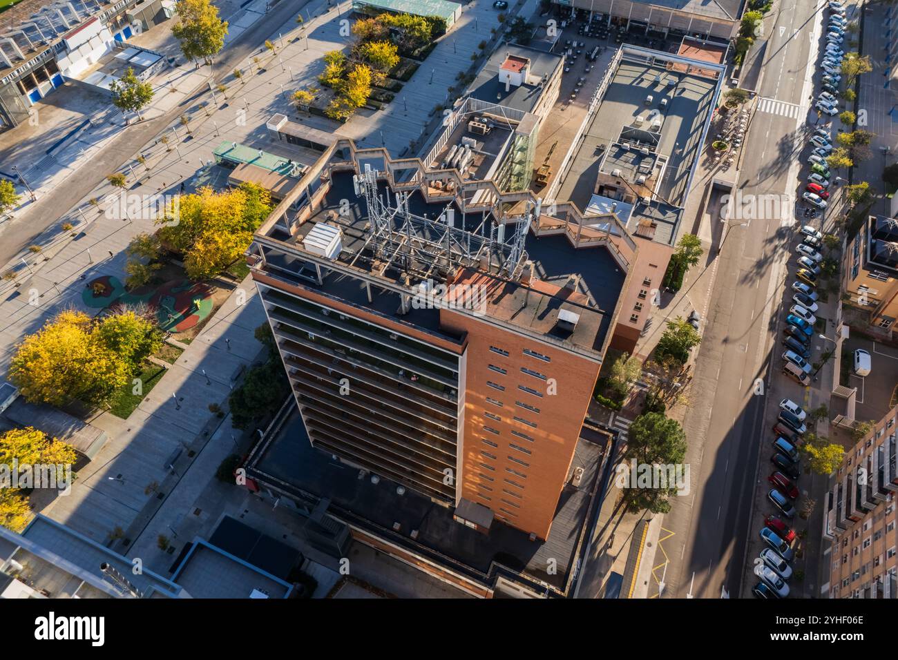 Aerial view of La Romareda neighborhood, Zaragoza Stock Photo - Alamy