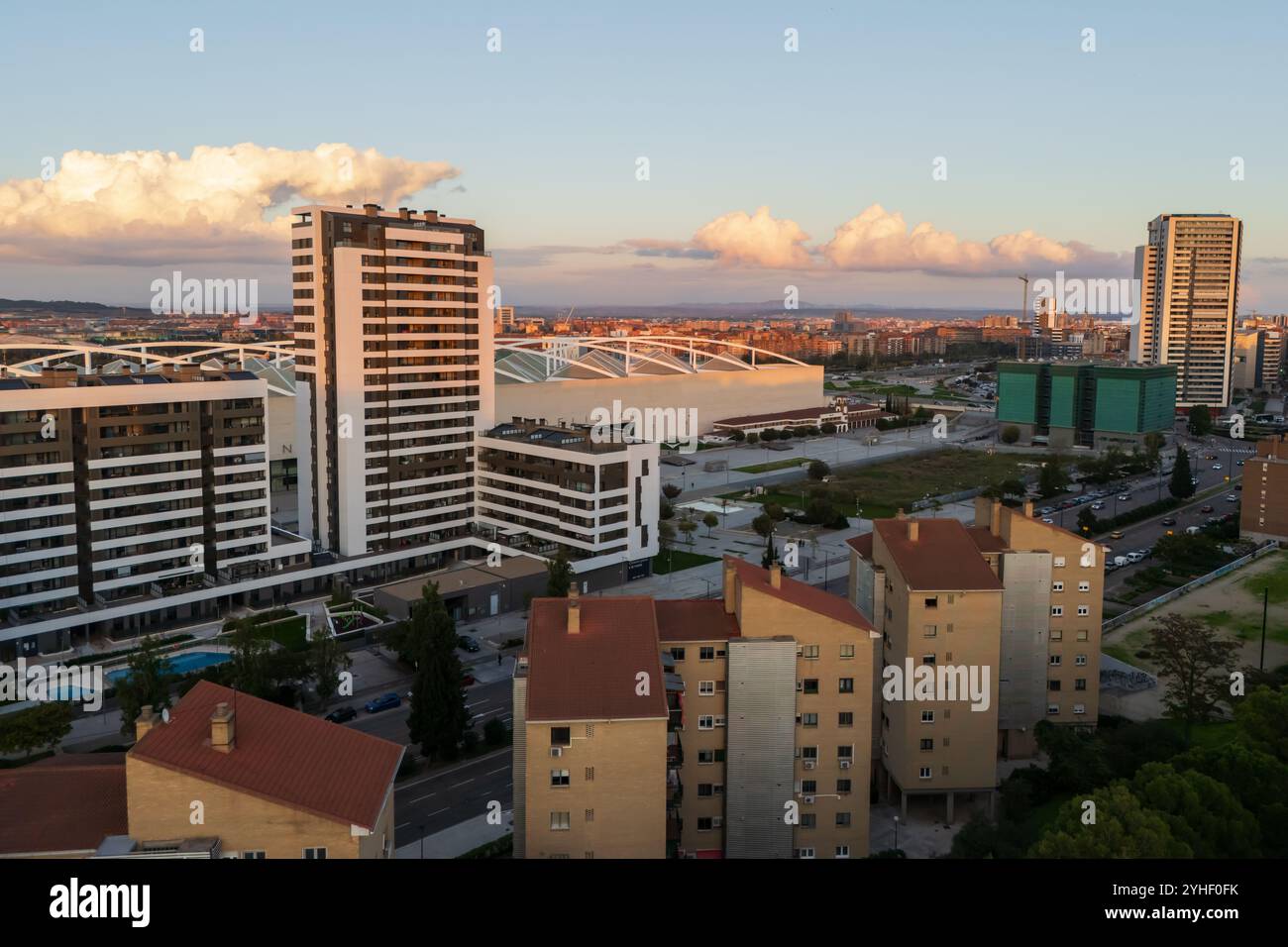 Aerial view suburbs peaceful residential hi-res stock photography and ...