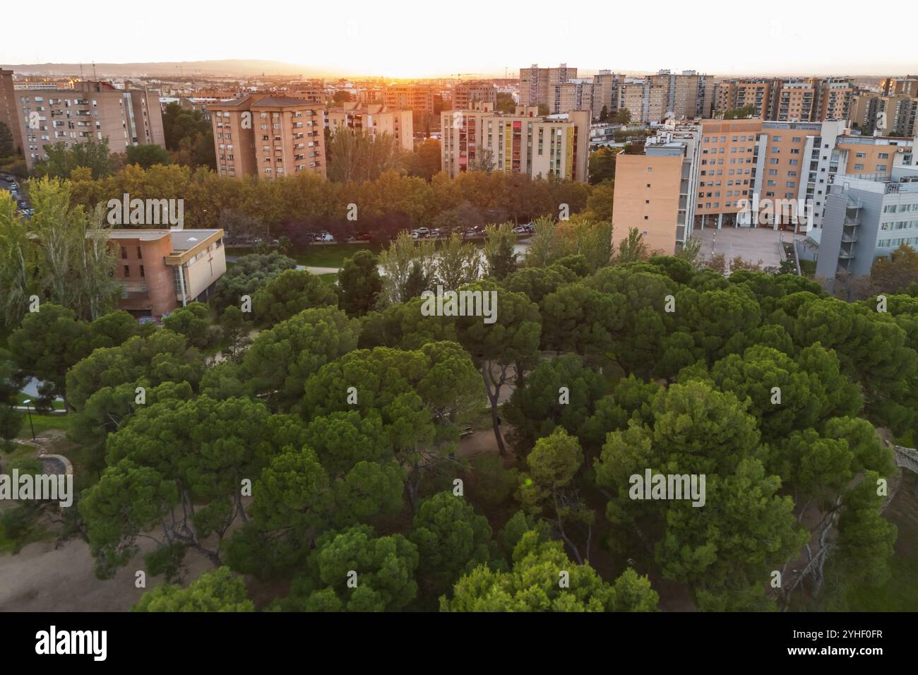 Aerial park public residential hi-res stock photography and images - Alamy