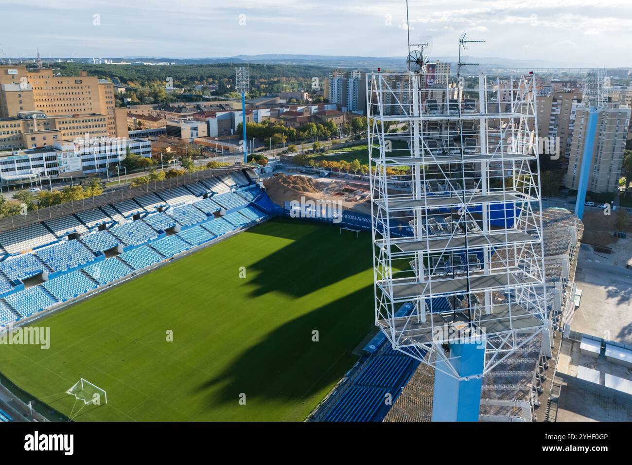 Soccer field under the lights hi-res stock photography and images - Alamy