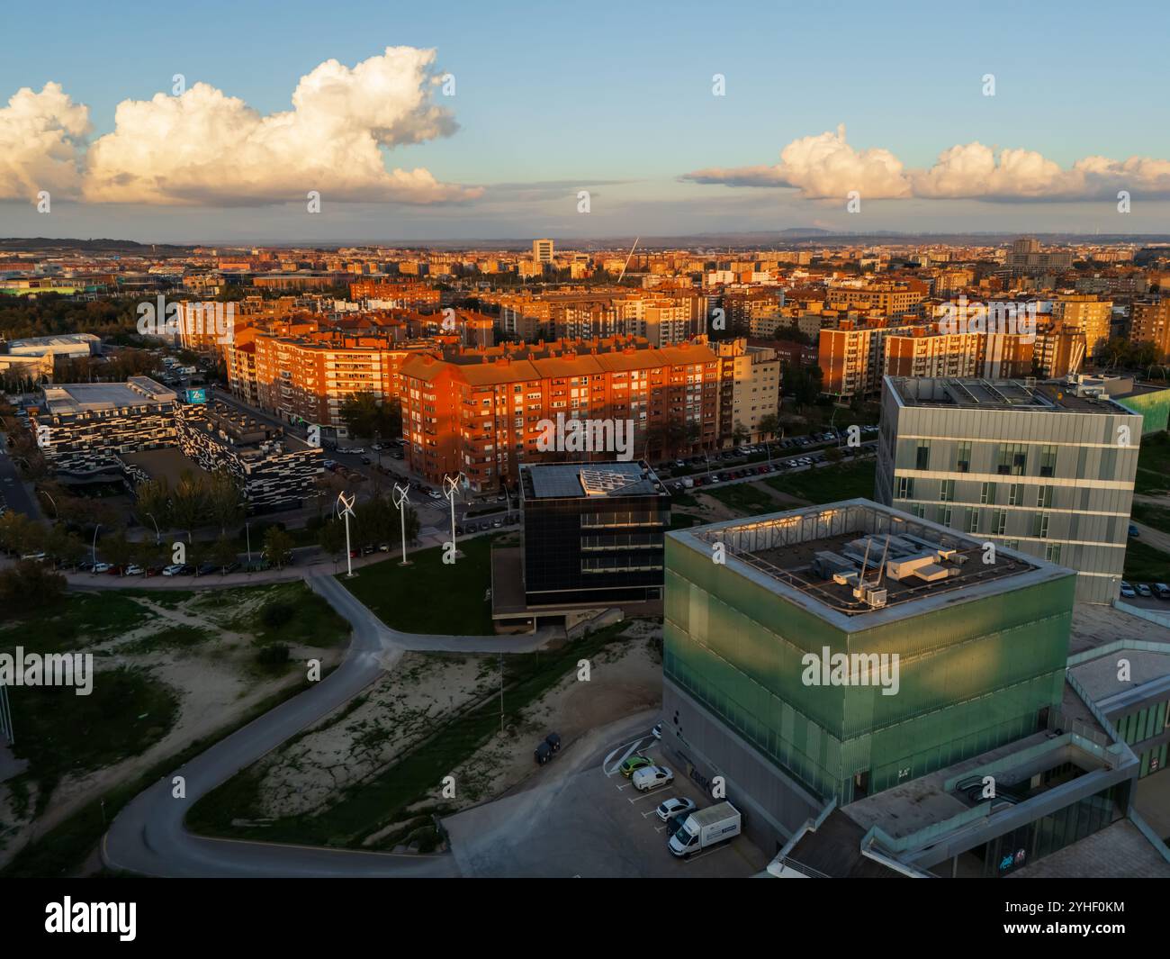 Aerial view suburbs peaceful residential hi-res stock photography and ...