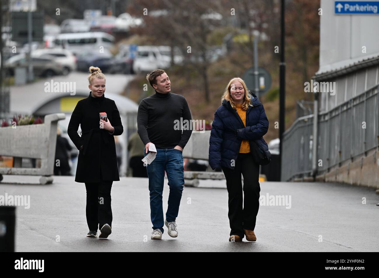Ullared, Halland, Sweden. November 11 2024. Customers outside of Gekås ...