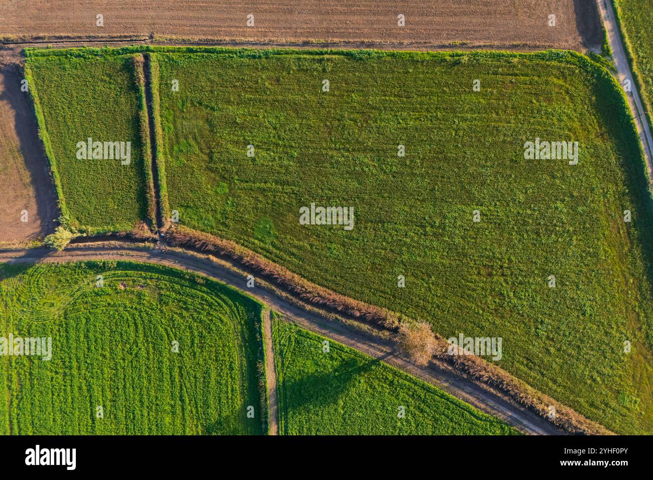 Aerial view rural area fields hi-res stock photography and images - Alamy