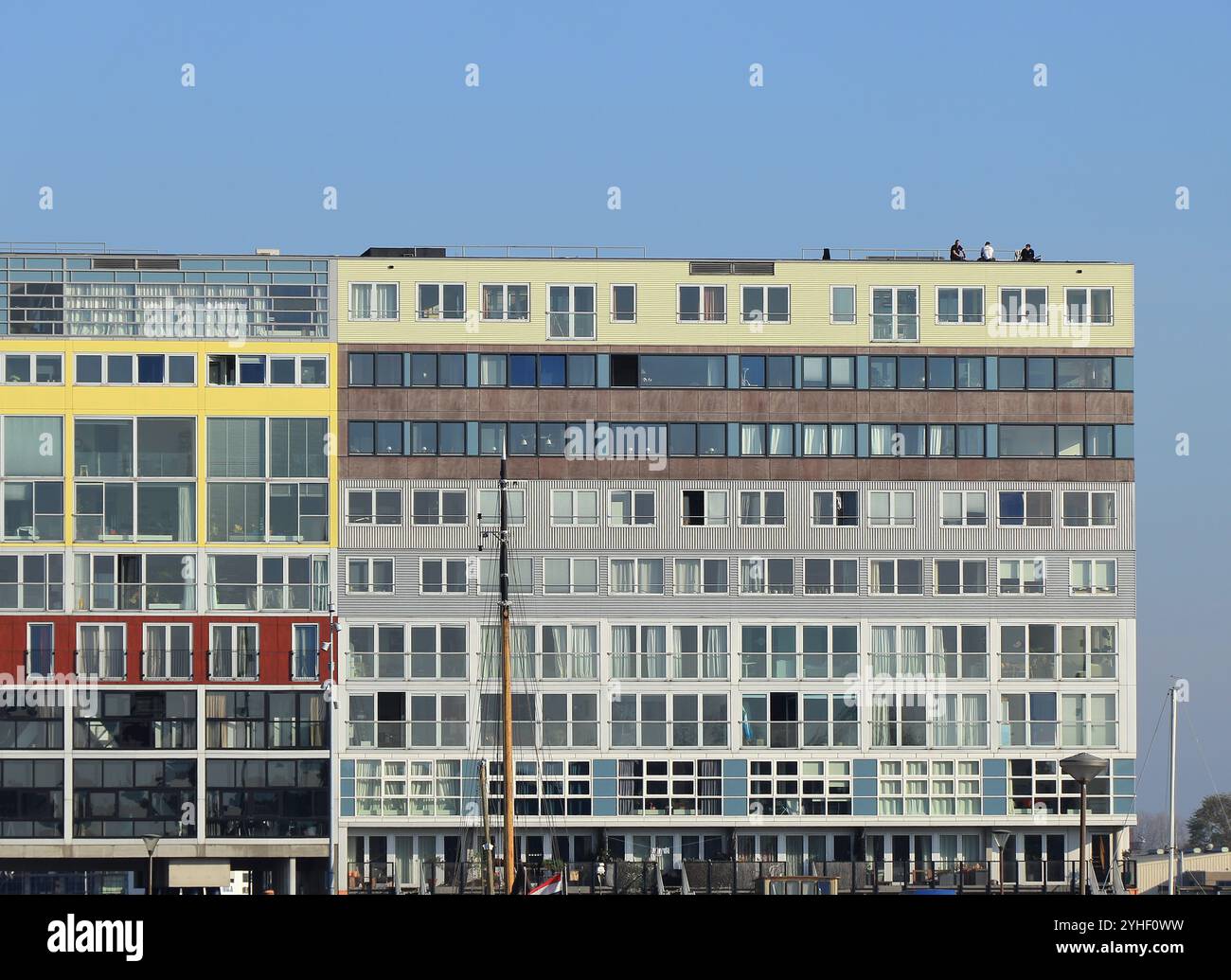 Amsterdam Silodam Modern Building Detail, Netherlands Stock Photo - Alamy
