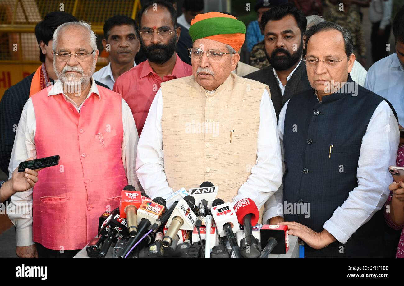 New Delhi, India. 11th Nov, 2024. NEW DELHI, INDIA - NOVEMBER 11: BJP ...