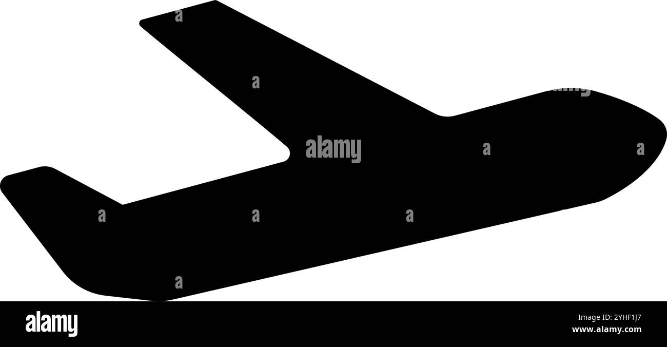 passenger plane taking off - vector icon Stock Vector Image & Art - Alamy