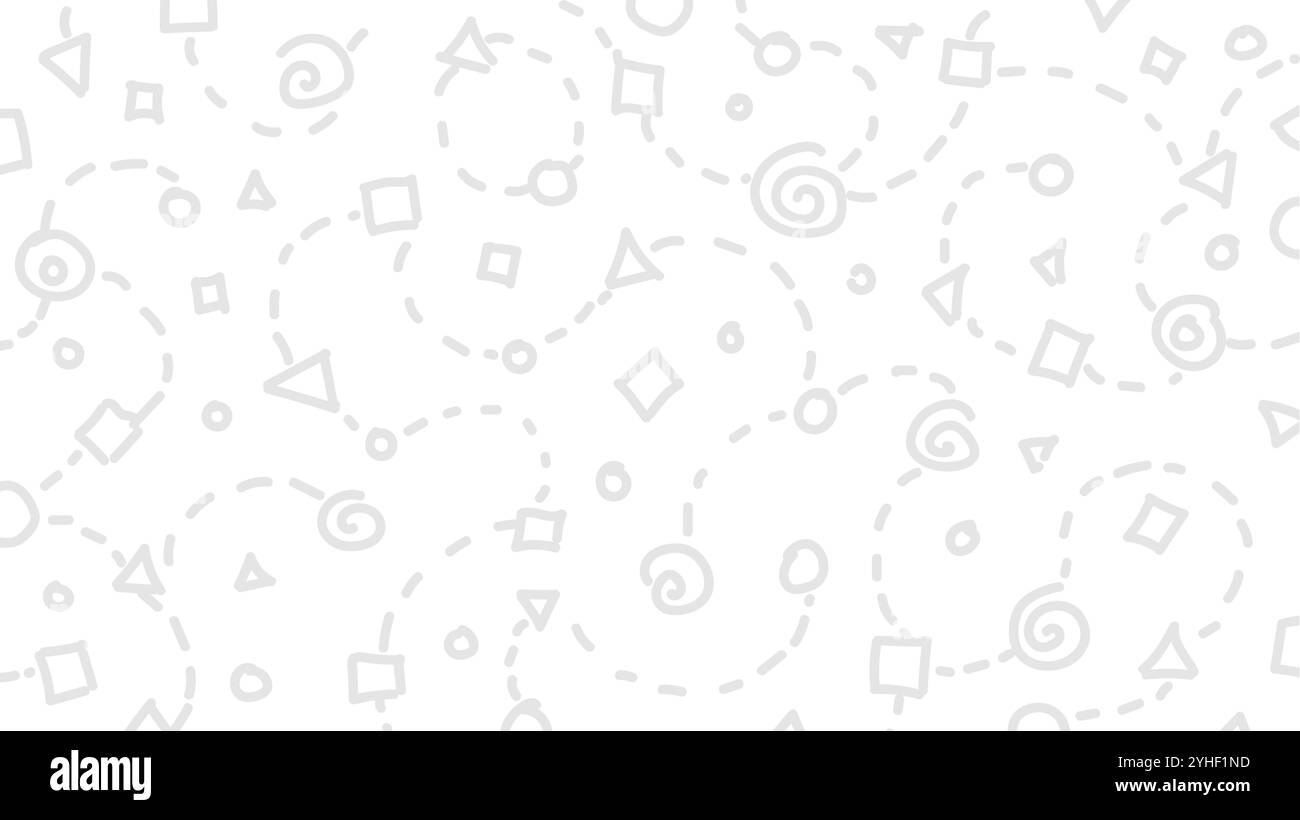 Wrapping paper pastel light grey color. Simple flat drawing dots and ...