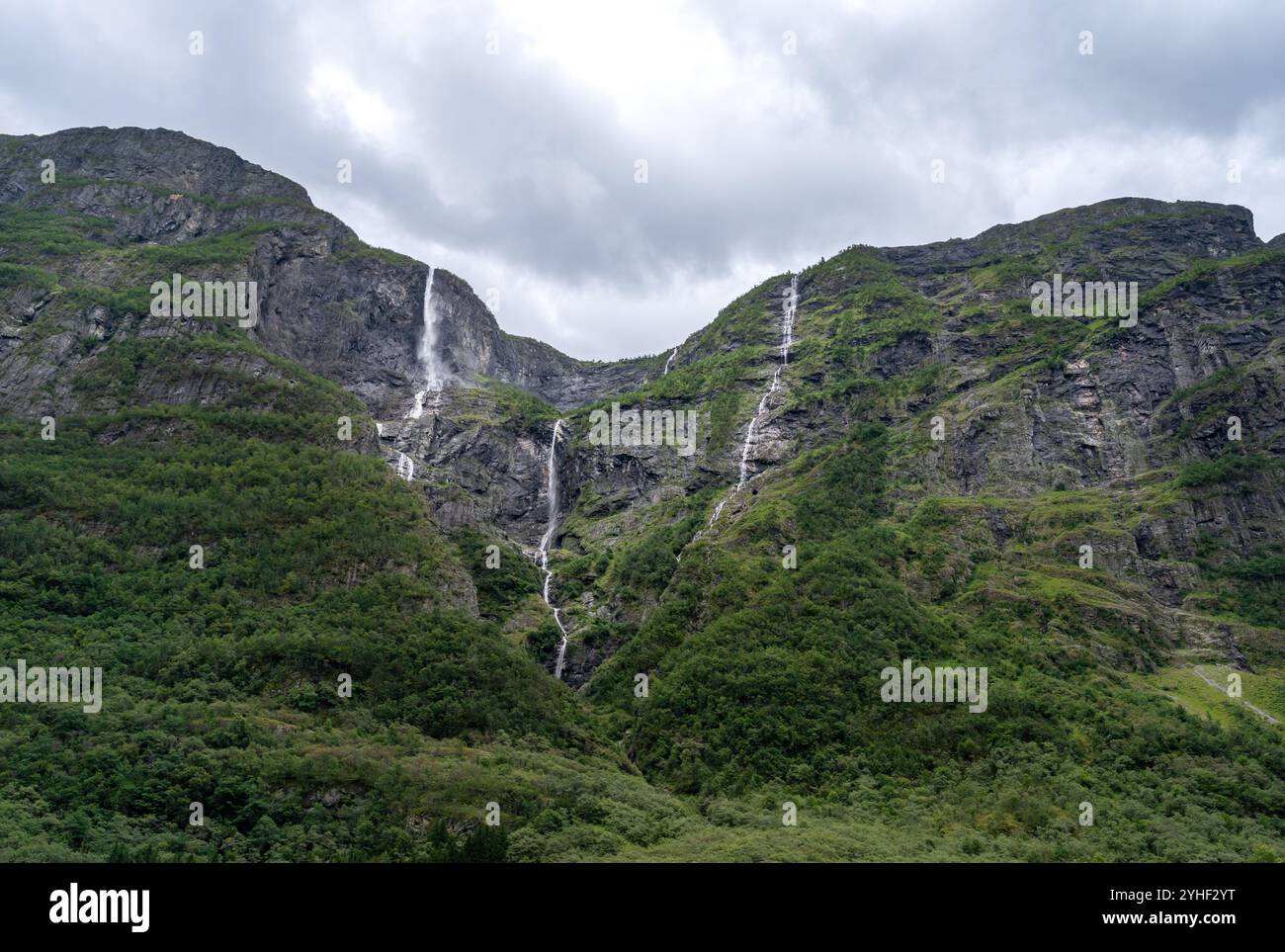 Majestic waterfalls cascade down rugged hi-res stock photography and ...