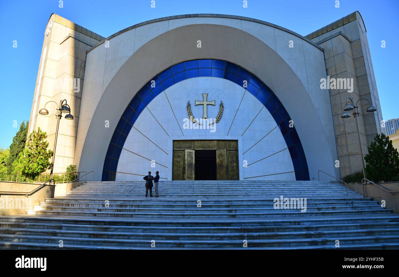 A view of the Orthodox Church of the Resurrection of Christ in Tirana ...