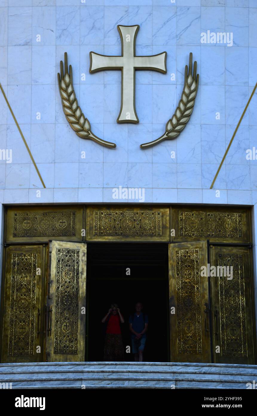 A view of the Orthodox Church of the Resurrection of Christ in Tirana ...