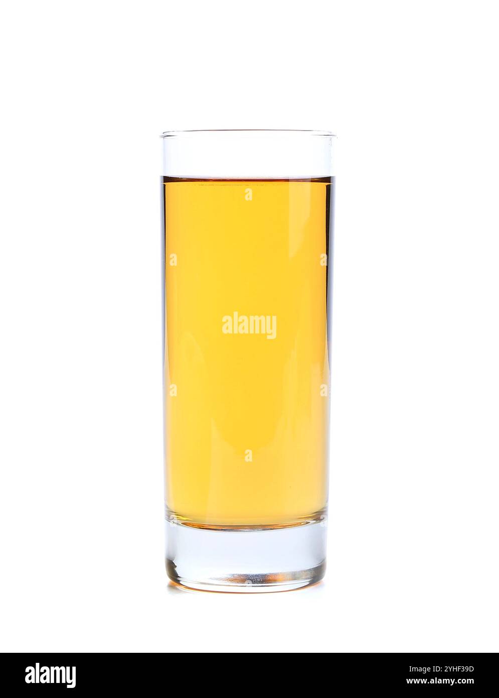 apple or grape clarified juice in glass isolated with clipping path ...