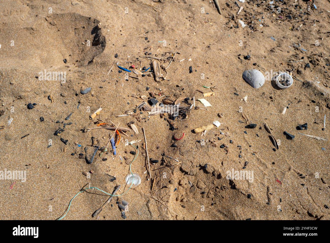 pollution on the beach in Morocco Agadir Beach Souss-Massa Marocco ...