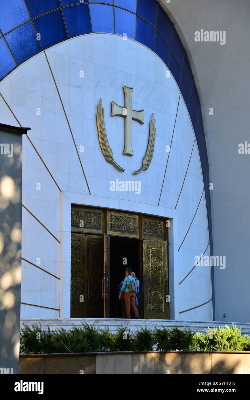 A view of the Orthodox Church of the Resurrection of Christ in Tirana ...