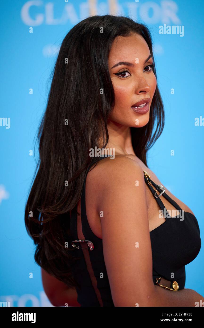 Maya Jama poses for photographers upon arrival at the MTV European ...